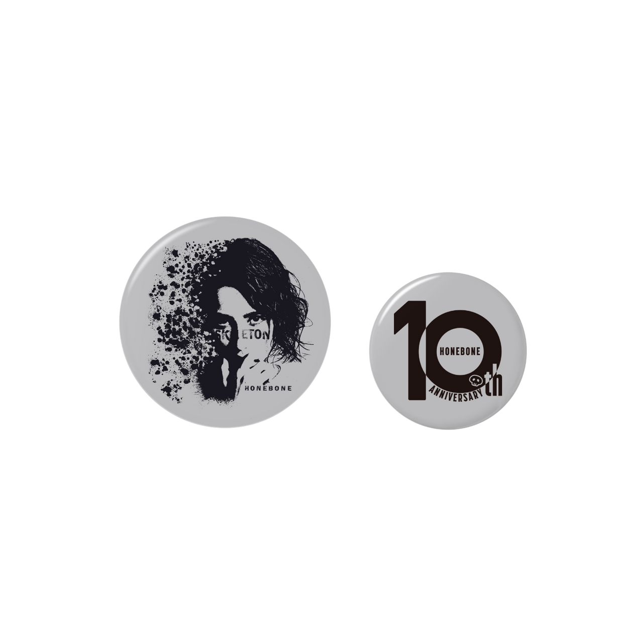 HONEBONE10th SKELETON 缶バッジ [2個セット] – OKINI