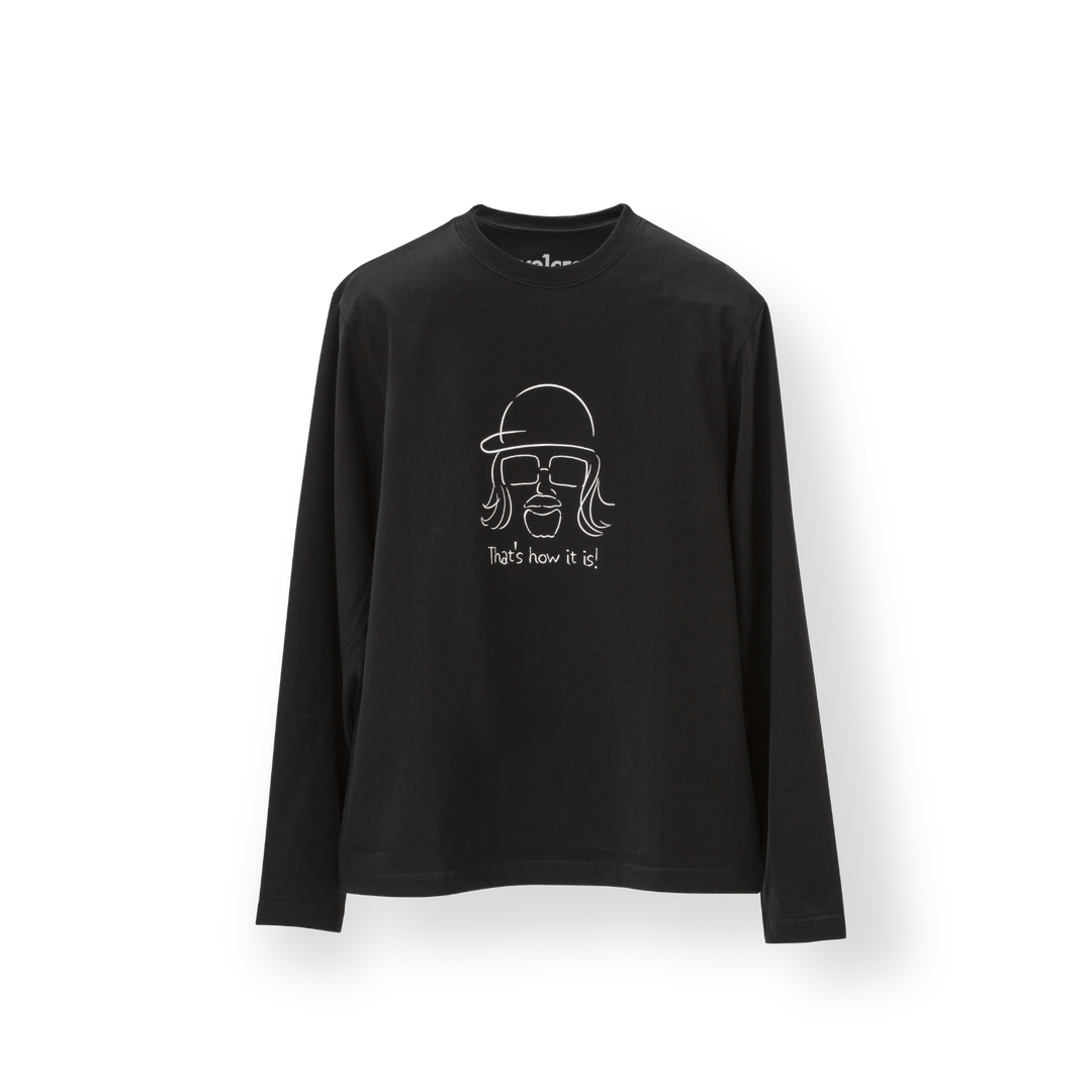 ve1cra Line drawing スタンダードロングTシャツ [Black ver.] – OKINI